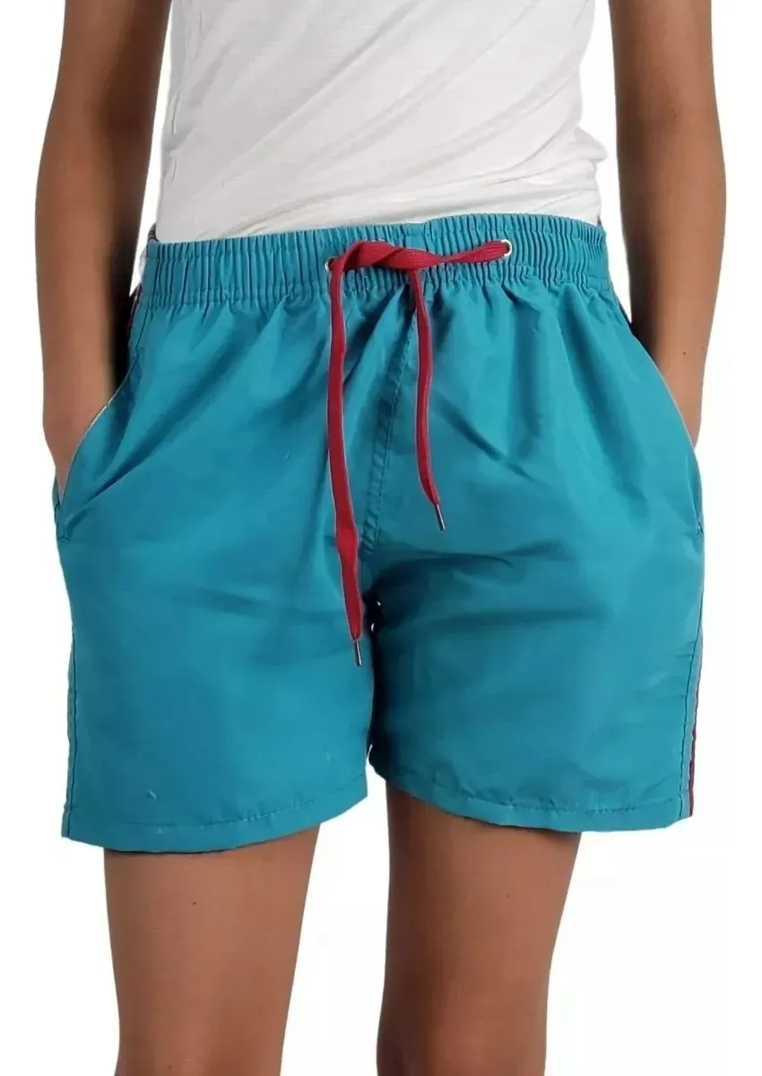 PACK 3 SHORT TRAJE DE BAÑO NIÑOS ,JUVENIL FORRO MALLA LISO 504