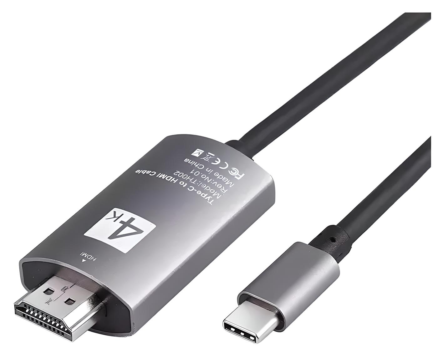 CABLE USBC A HDMI / USB-C 3.1 A HDMI 4K 2K 1080P UHD