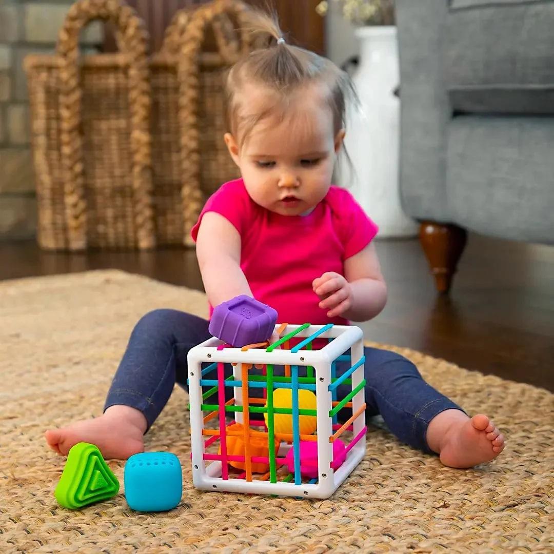 CUBO SENSORIAL DIDACTICO PARA BEBE S CON TEXTURAS Y SONIDOS