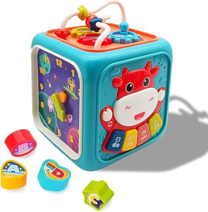 CUBO DIDACTICO MONTESSORI 6 EN 1 PARA BEBE S INTERACTIVO