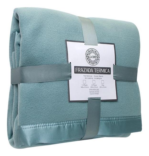 Ripley - FRAZADA TÉRMICA DE POLAR CON ELEGANTE BORDE RASO 200X210 CM