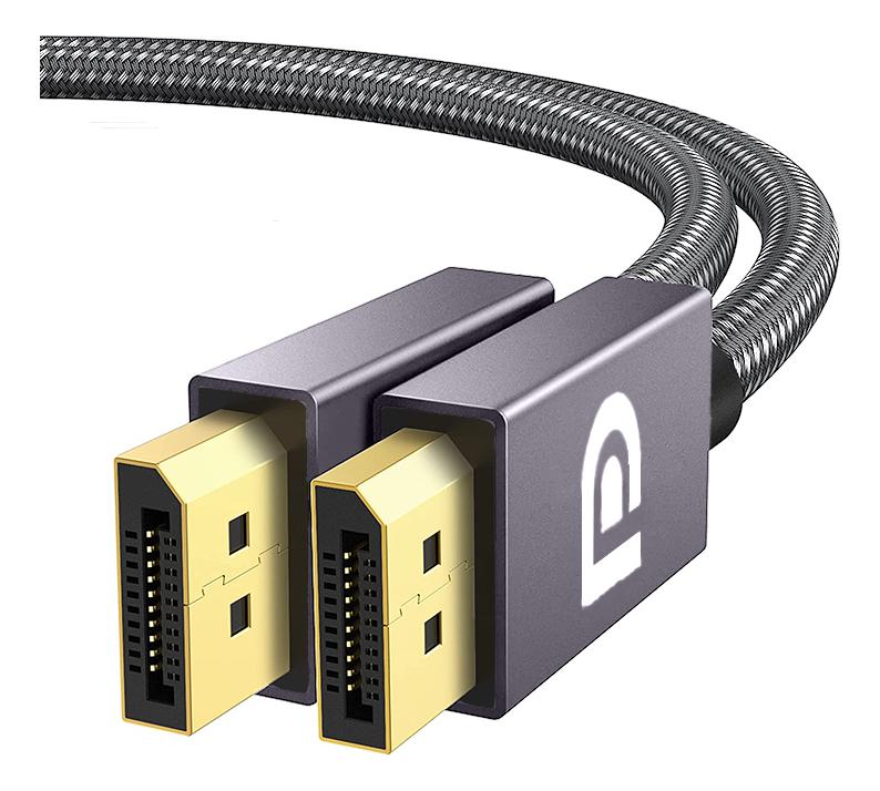 CABLE DISPLAYPORT 8K 60HZ, 2M, ALTA DEFINICION Y RAPIDO