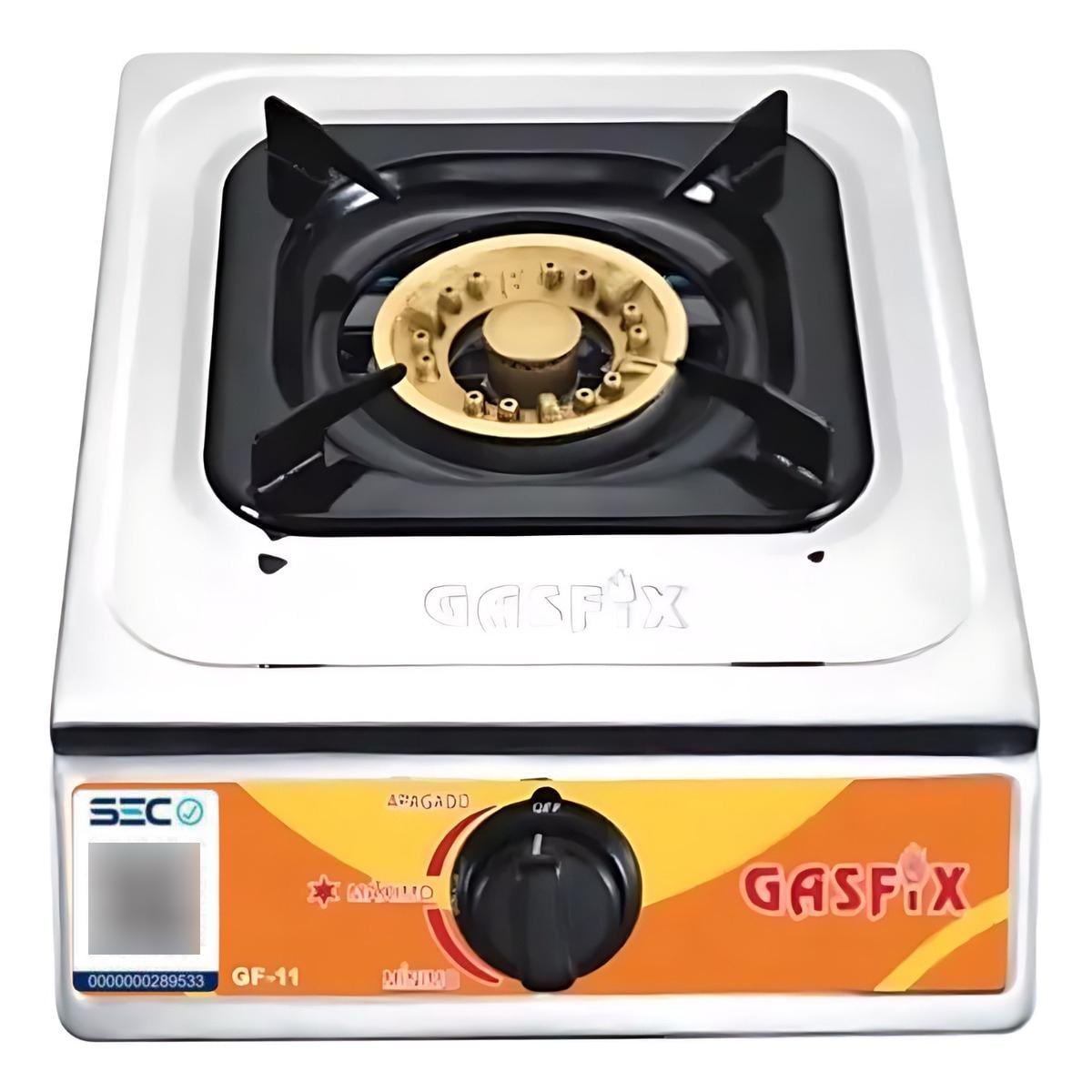 COCINA PORTATIL EMPOTRABLE A GAS CON PERILLA Y LLAMA AJUSTABLE