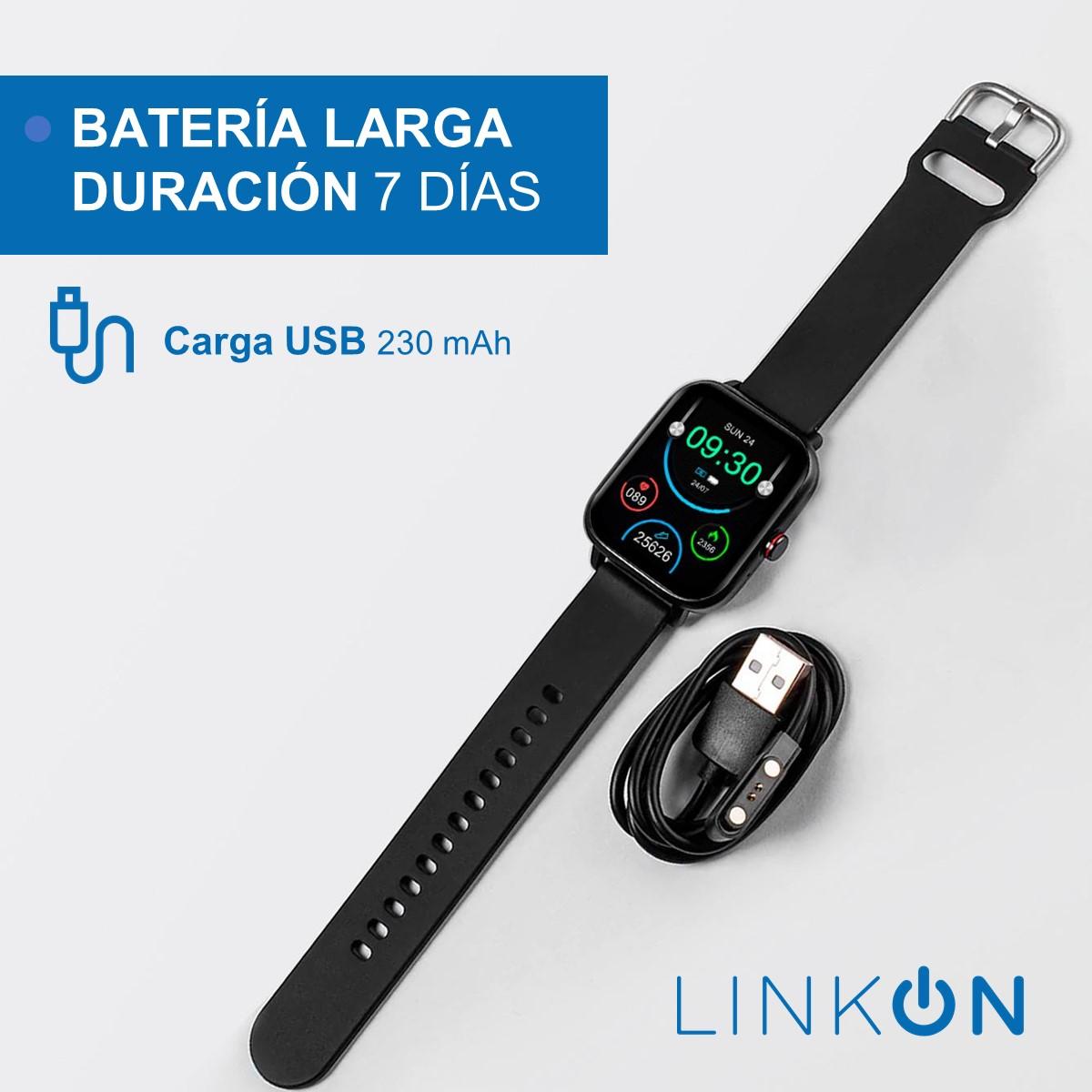 SMARTWATCH DEPORTIVO LINKON: PANTALLA TACTIL Y RESISTENTE AL AGUA