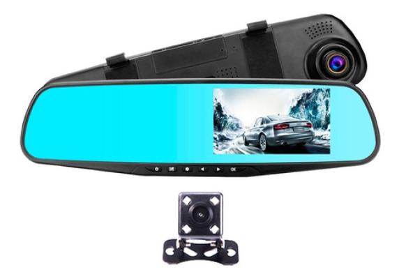 CAMARA RETROVISOR FULL HD CON PANTALLA Y MICROFONO LED