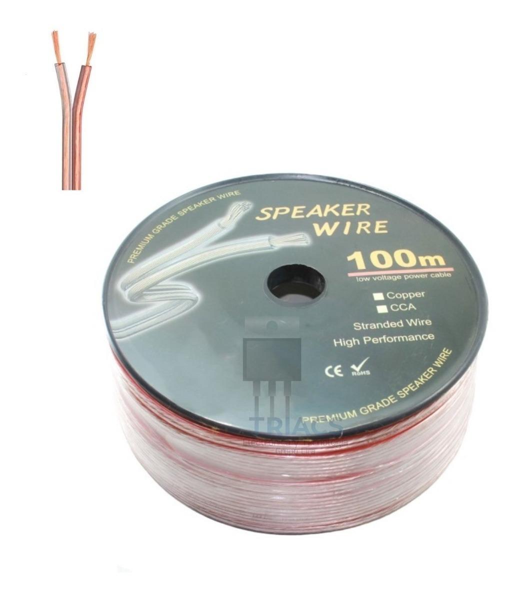 CABLE PARALELO TRANSPARENTES 2X18 AWG 100M SIN VENCIMIENTO