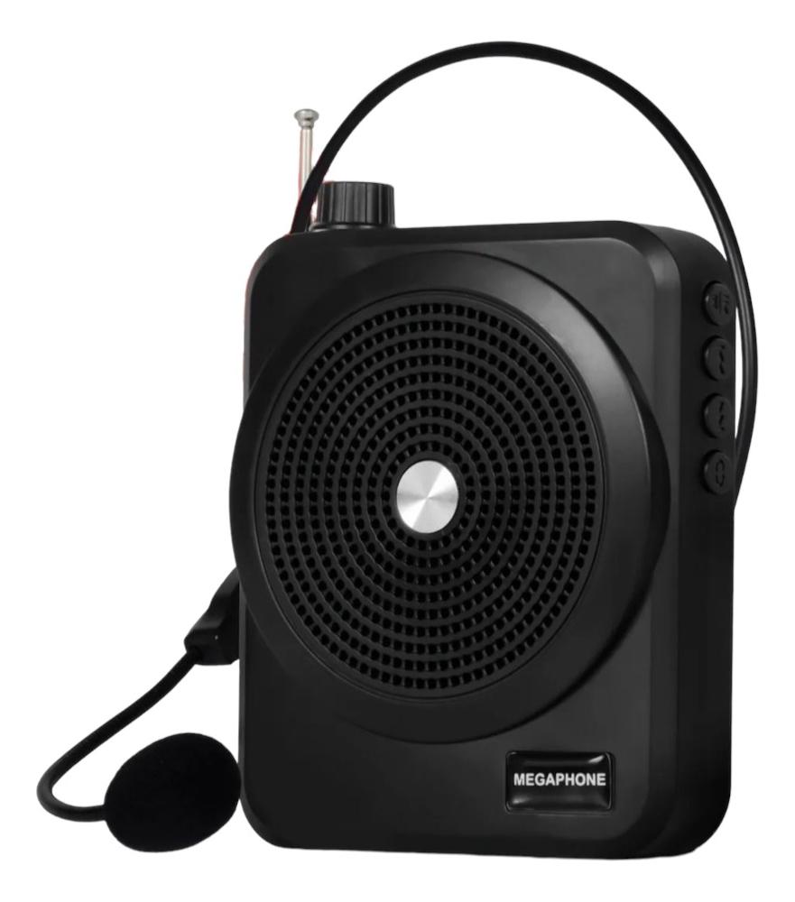 MEGAFONO PORTATIL CON MICROFONO Y RADIO FM INTEGRADO