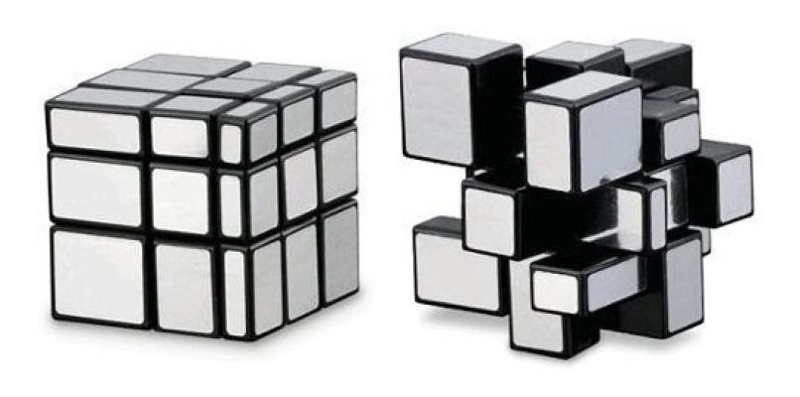 CUBO MAGICO QIYI ESPEJO PLATA 3X3 PARA JOVENES A PARTIR DE 8