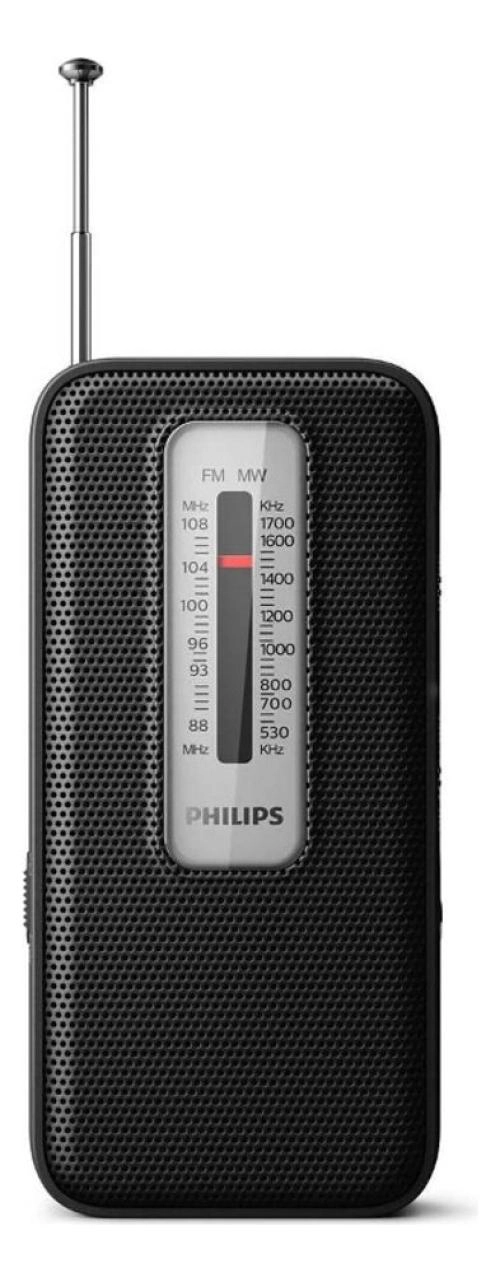 RADIO PORTATIL ANALOGICO PHILIPS TAR1506 FM/AM EN NEGRO