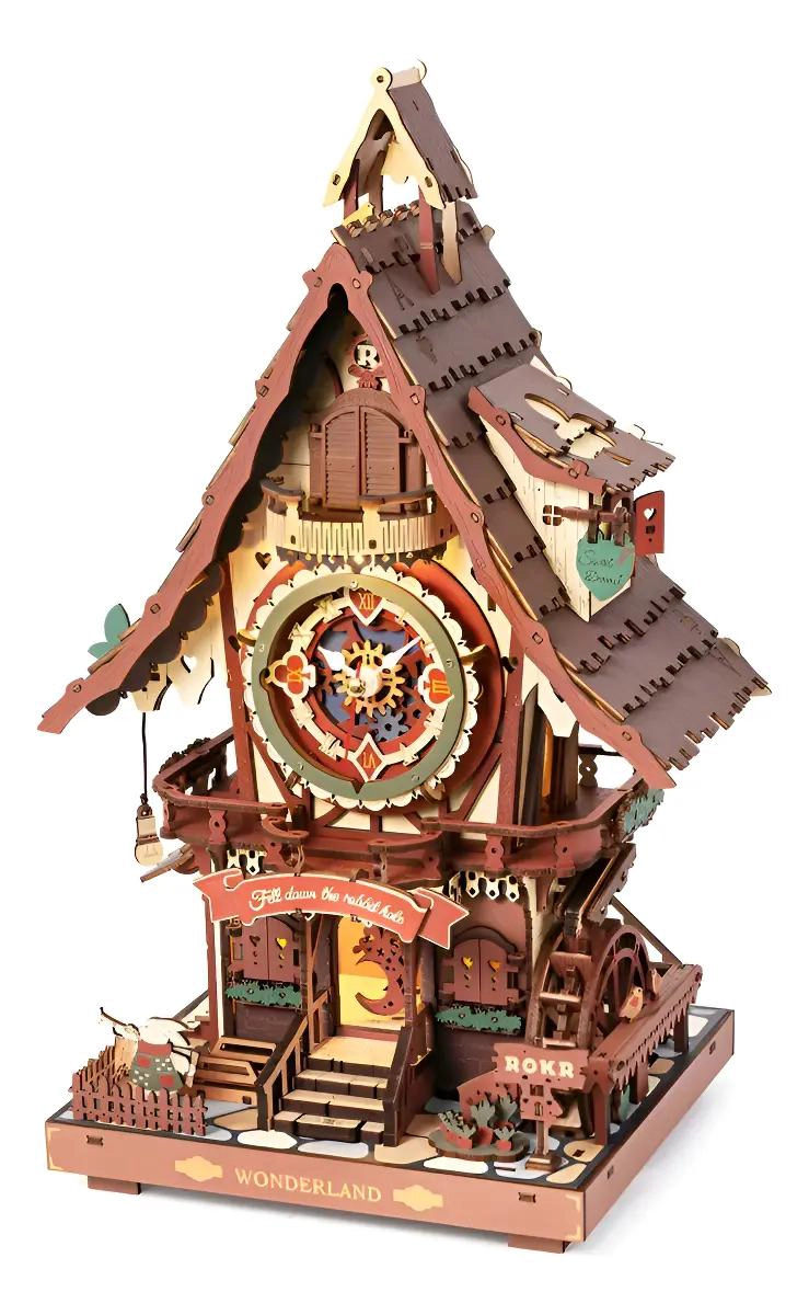 PUZZLE 3D RELOJ CUCU DE MADERA PARA ARMAR