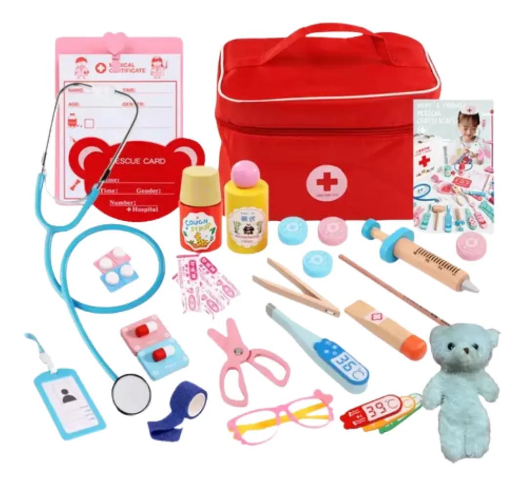 SET DE JUEGO DE ROLES DOCTOR EN MADERA PARA NIÑOS