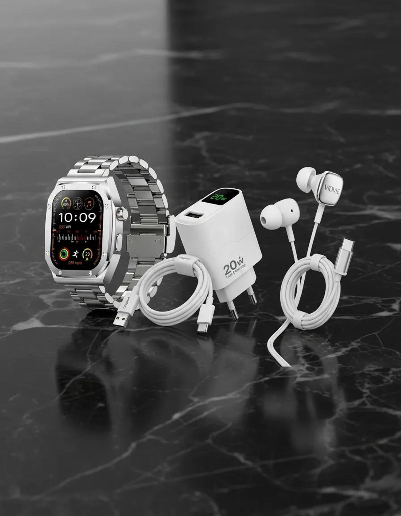 KIT SMARTWATCH Z17 MAX CON AUDIFONOS TIPO C Y CARGADOR 20