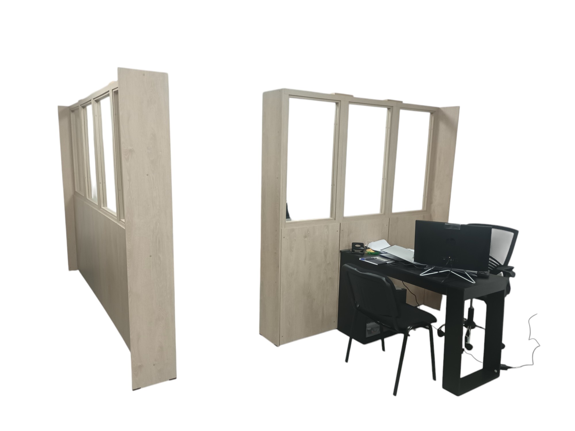Ripley - TABIQUE MODULAR 200 X60 INCLUYE VIDRIO Y CONECTORES PARA L Y T ...