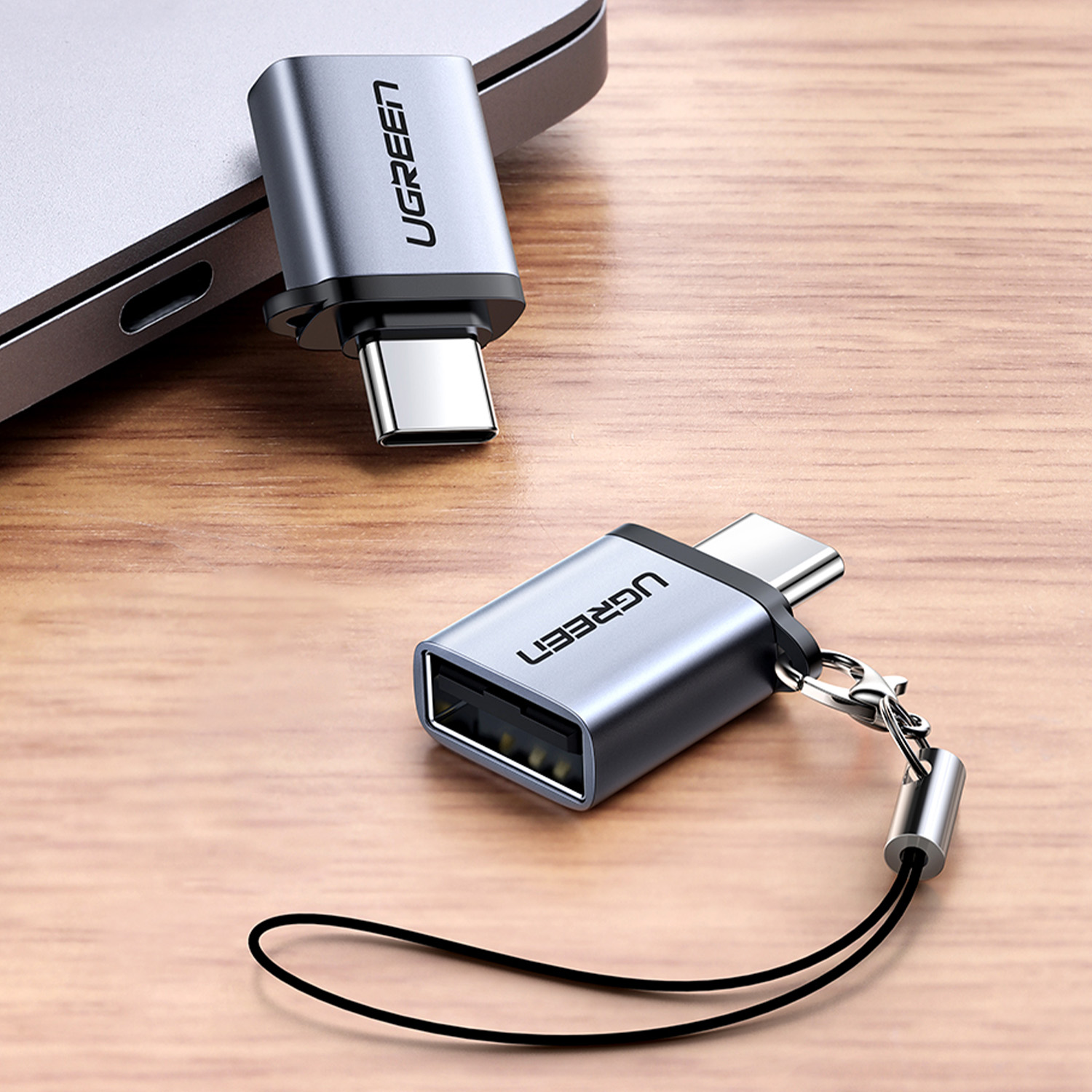 Ripley - ADAPTADOR OTG USB-C A USB-A 3.0 SILVER UGREEN