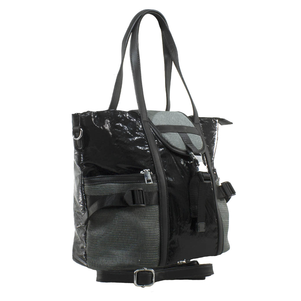 CARTERA C/FRANJAS NEGRAS NEGRO