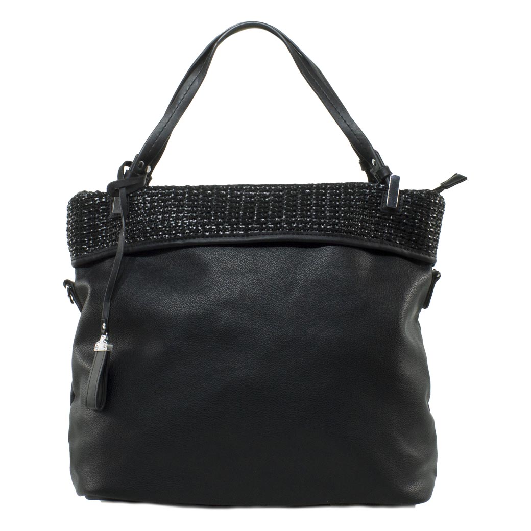 Ripley - CARTERA C/FRANJA TEJIDA NEGRO