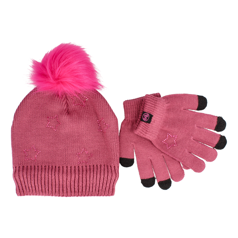 Ripley - PACK GORRO Y GUANTES BUBBLEGUMMERS ROSADO NIÑA LARA
