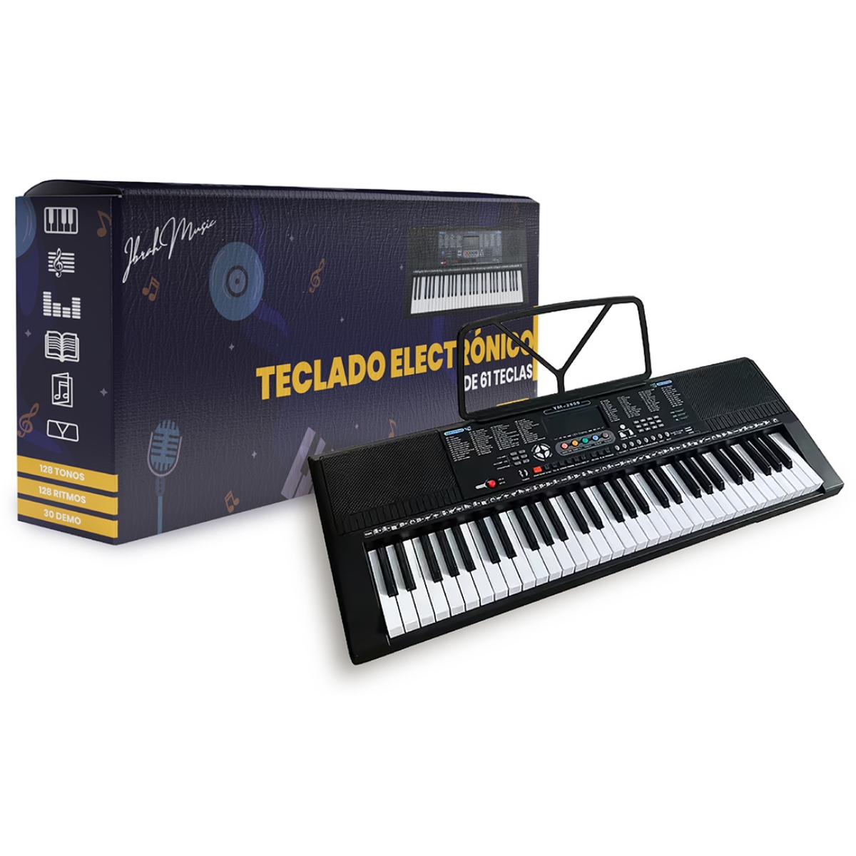 Ripley - PIANO ELÉCTRICO YONGMEI 61 TECLAS TECLADO MUSICAL USB