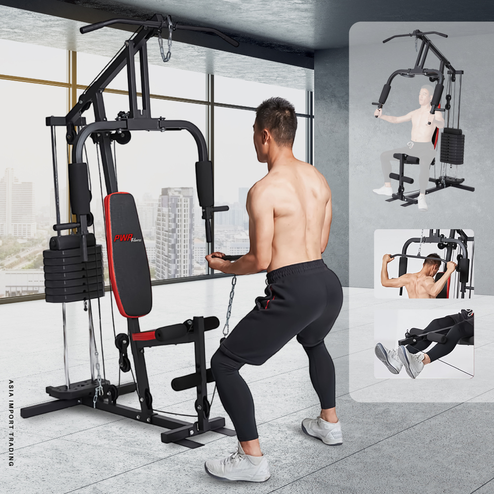 Ripley - HOME GYM MULTIFUNCIONAL PWRFITNESS BMG-4202 NEGRO