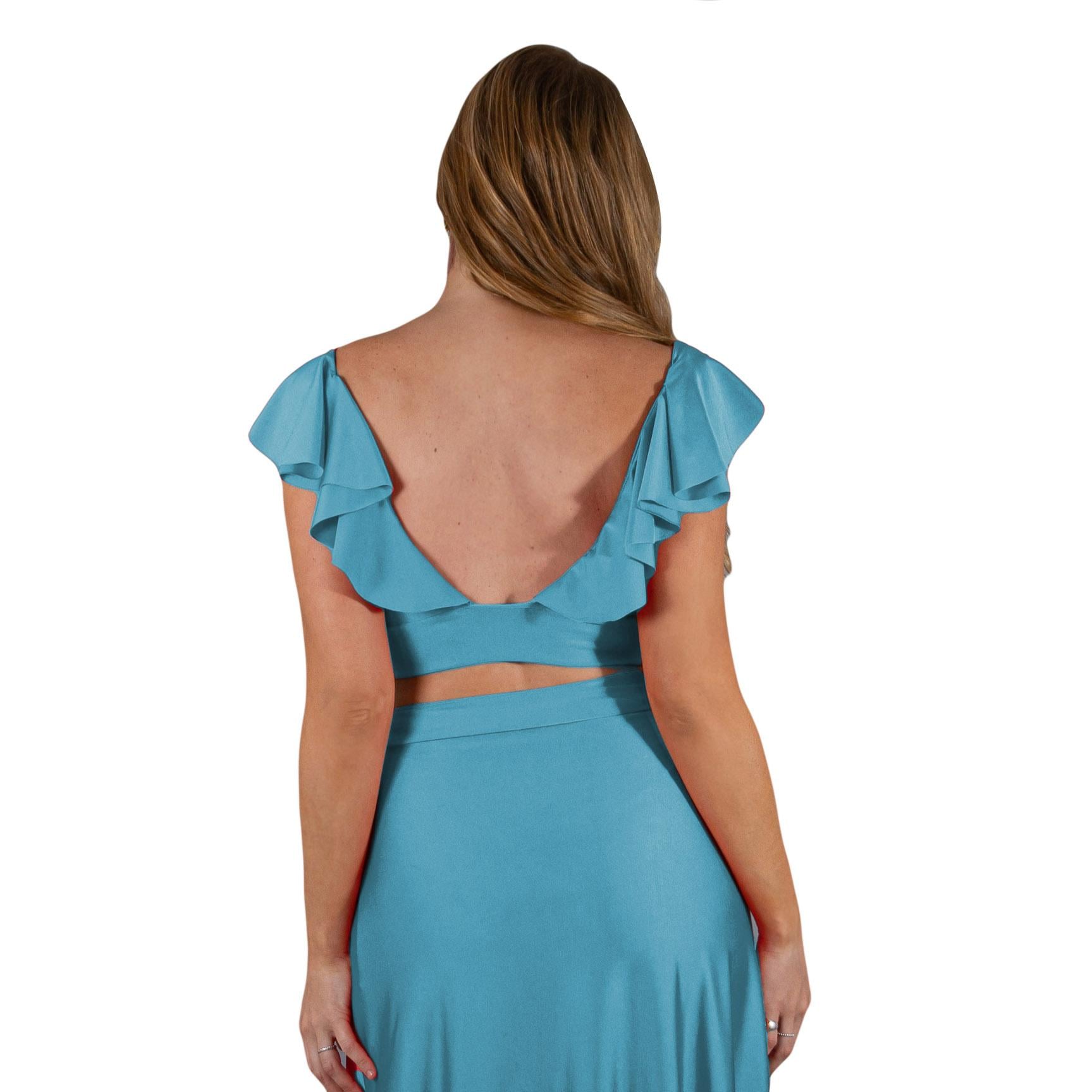 Ripley - PETO MARKEN TURQUESA LYCRA DUPONT VUELO MARIA PASKARO