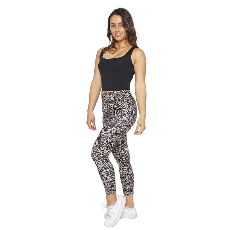 Ripley - MUJER CALZA LEGGING CON PRETINA H2O WEAR ANIMAL PRINT BEIGE