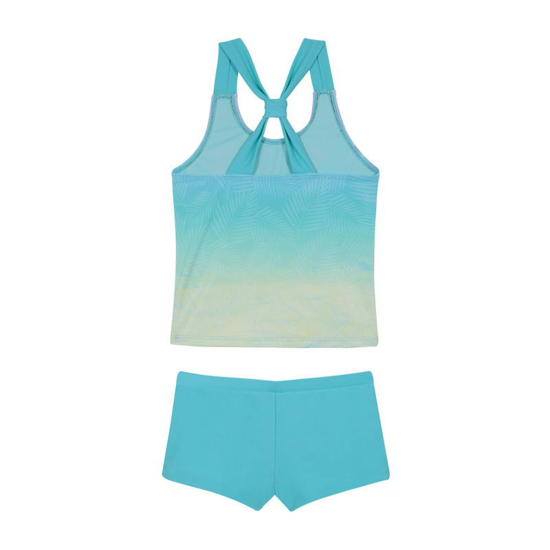 Ripley - TRAJE DE BAÑO NIÑA H2O WEAR TURQUESA TANKINI UV30+ SUBLIMADO PARA
