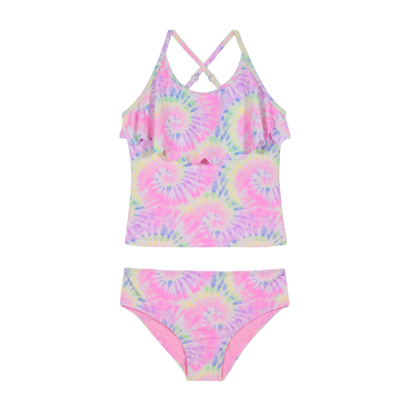TRAJE DE BAÑO NIÑA H2O WEAR CORAL TANKINI UV30+ VUELO LASER