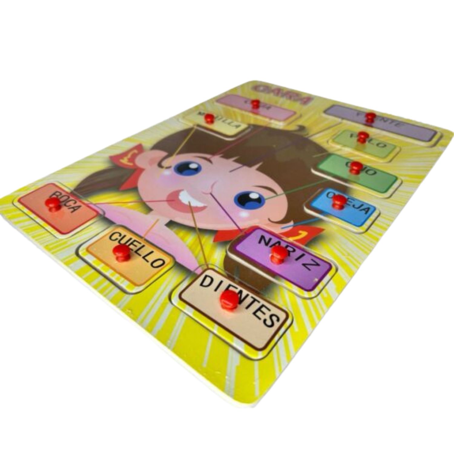 Ripley - TABLA DE ENCAJE DE MADERA CON PARTES DE LA CARA PARA NIÑOS