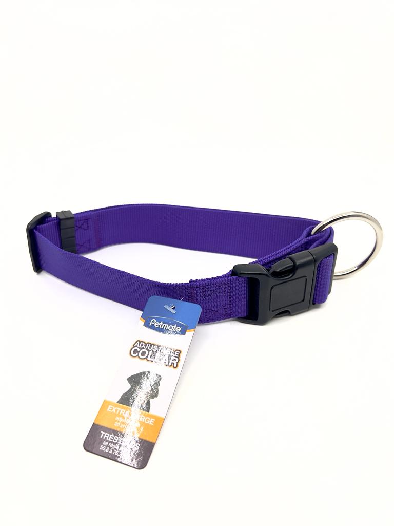 COLLAR AJUSTABLE PERROS PETMATE MORADO XL