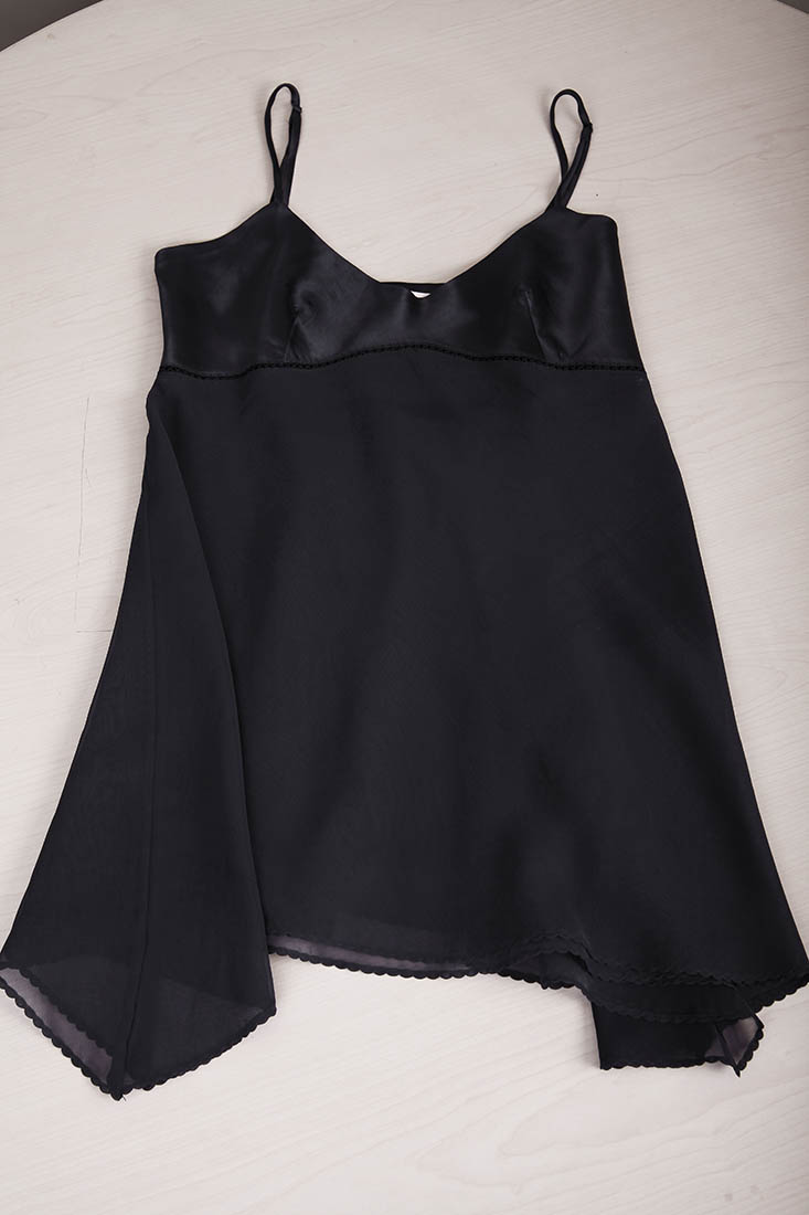 PIJAMA VICTORIA'S SECRET TRANSPARENTE AZUL MARINO