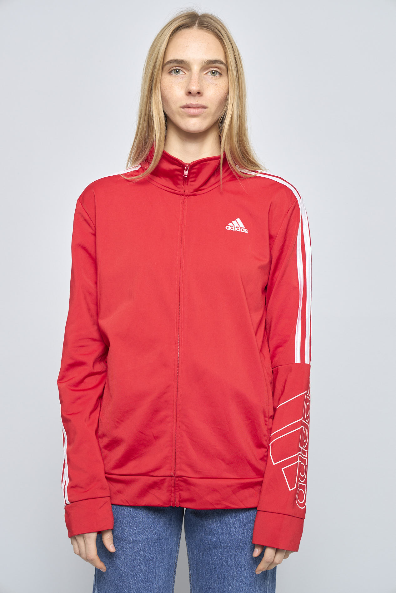 Ripley - POLERON CASUAL ROJO ADIDAS TALLA XL 437
