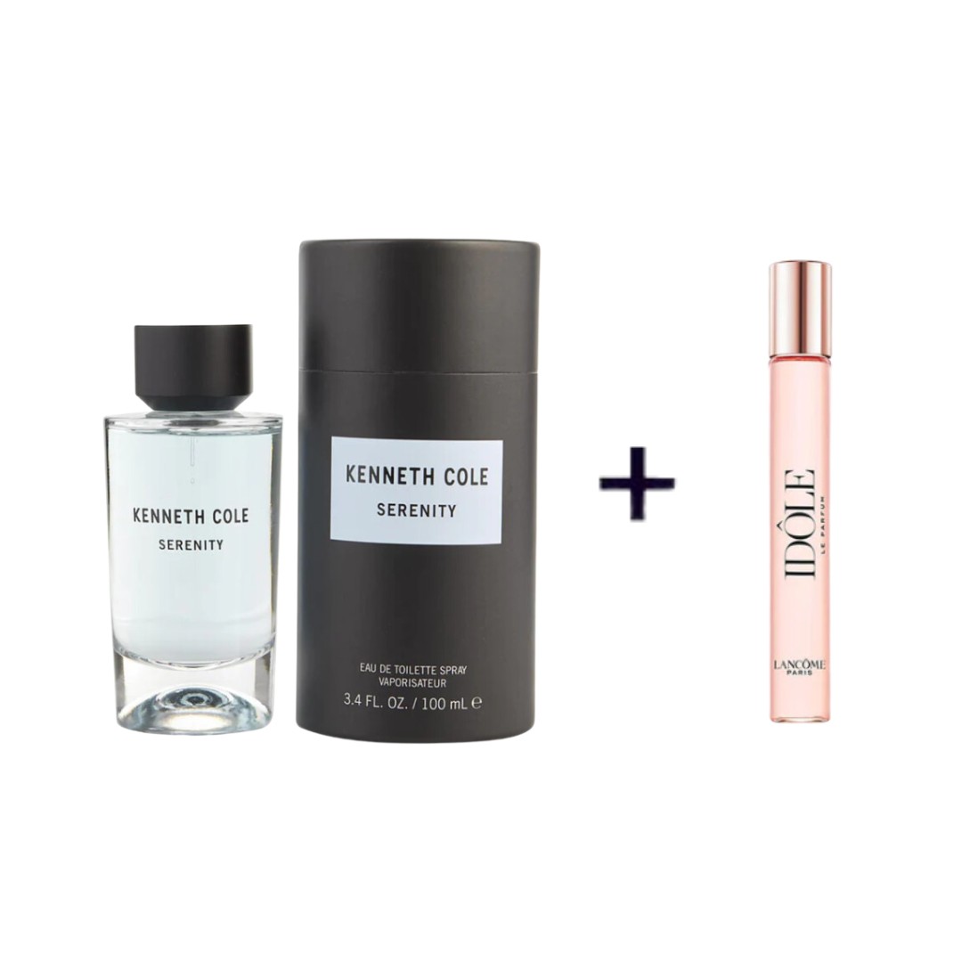 SET PERFUME KENNETH COLE SERENITY MUJER EDT 100ML + IDOLE L´INTENSE EDP ...