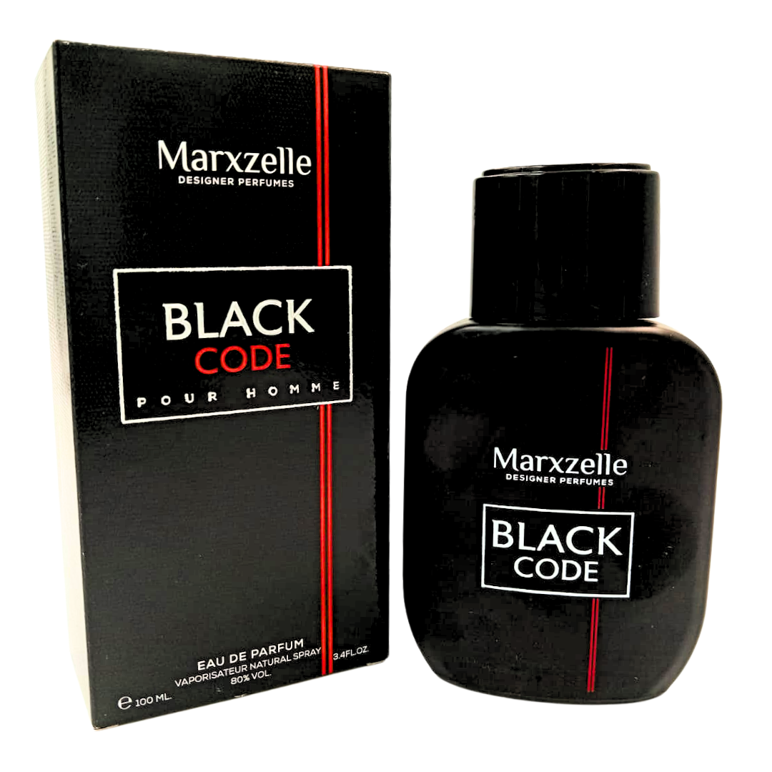 PERFUME MARXZELLE BLACK CODE POUR HOMME HOMBRE EDP 100 ML PERFUME MARXZELLE BLACK CODE POUR HOMME HOMBRE EDP 100 ML