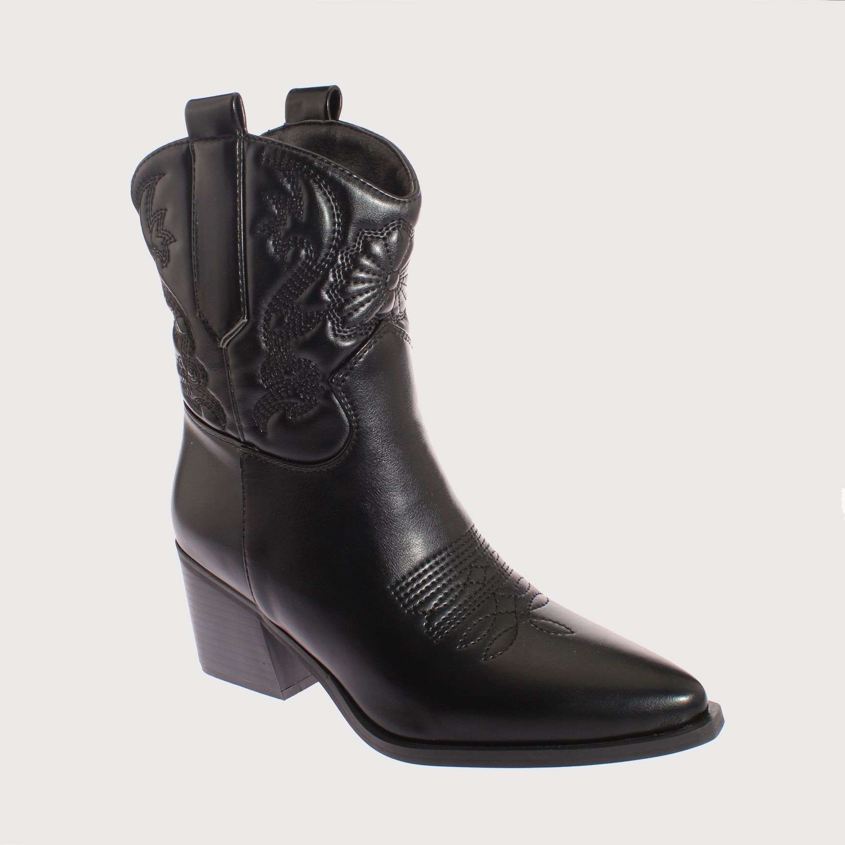 Ripley - BOTAS MUJER VÍA FRANCA NEGRO VAQUERA ANDARINA ART. 5CC248BLACK