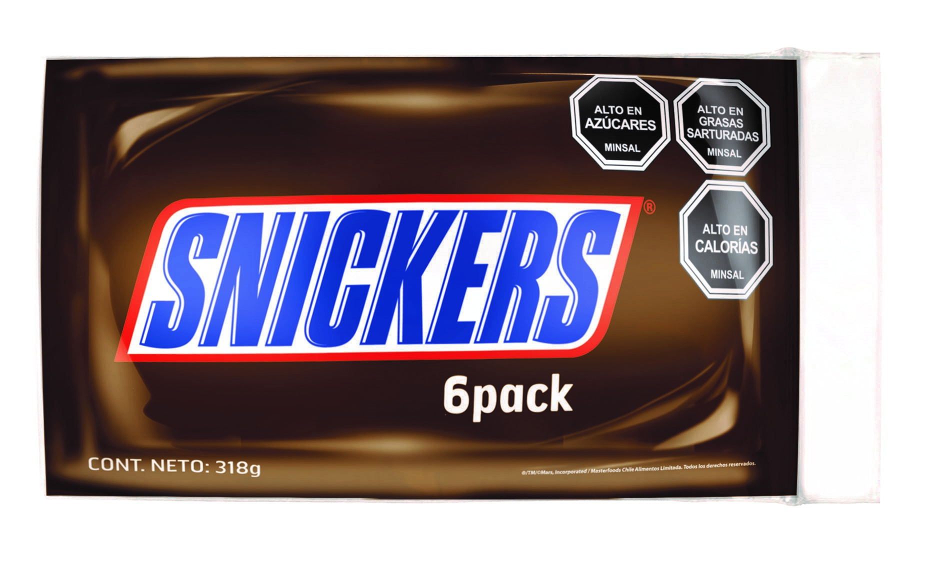 SNICKERS ORIGINAL 53 GRS PACK DE 6 UNIDADES
