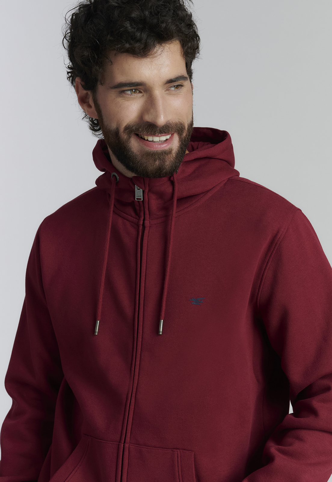 POLERÓN ALGODÓN HOMBRE FEROUCH ROJO BÁSICO KANSAS FR BURGUNDY