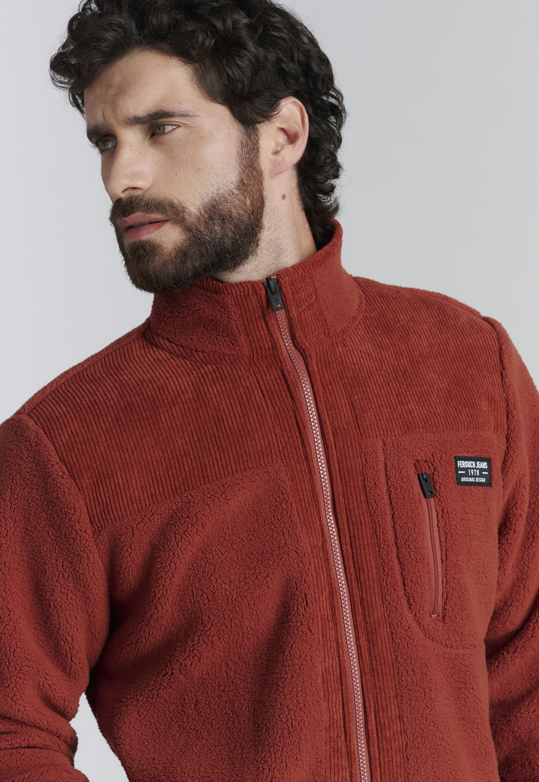 POLERÓN HOMBRE FEROUCH ROJO MISSOURI FJS BRICK