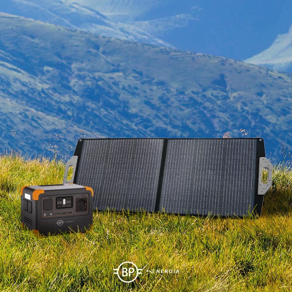 Ripley - PANEL BP SOLAR FOLD 100 ENERGIA NEGRO