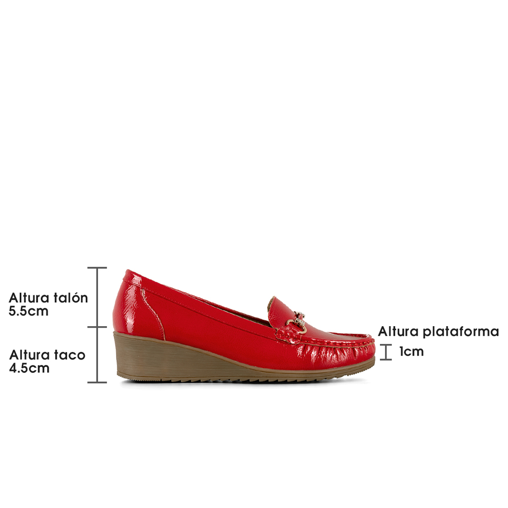 Ripley - MOCASINES MUJER WEIDE TEXTIL CASUAL VINTAGE CUÑA CHAROL ...