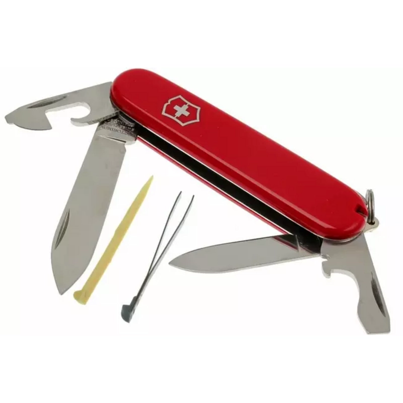NAVAJA CORTAPLUMA VICTORINOX RECRUIT 84MM 10 FUNCIONES ROJA