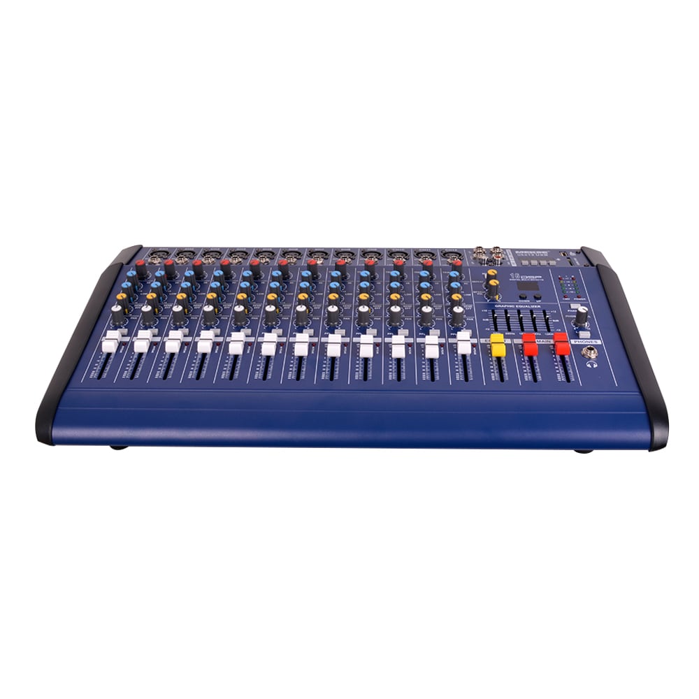 CONSOLA POWER MIXER 12CH BLUETOOH+ USB UKS-12USB MEKSE