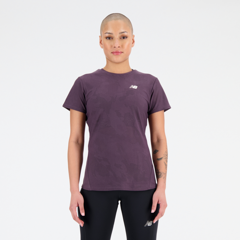 Ripley - POLERA RUNNING MUJER NEW BALANCE Q SPEED JACQUARD MORADA