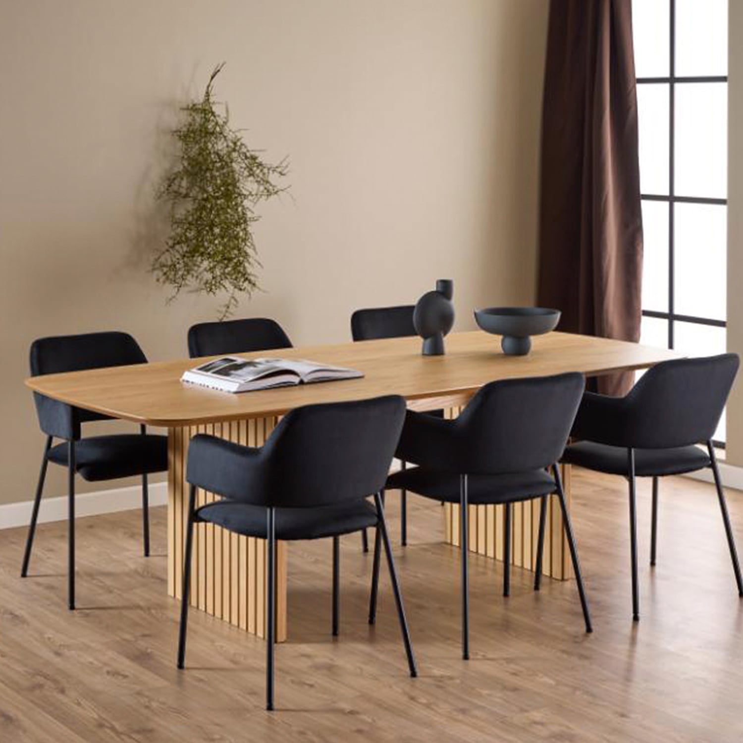 MESA COMEDOR CHRIS RECTANGULAR NATURAL FORM