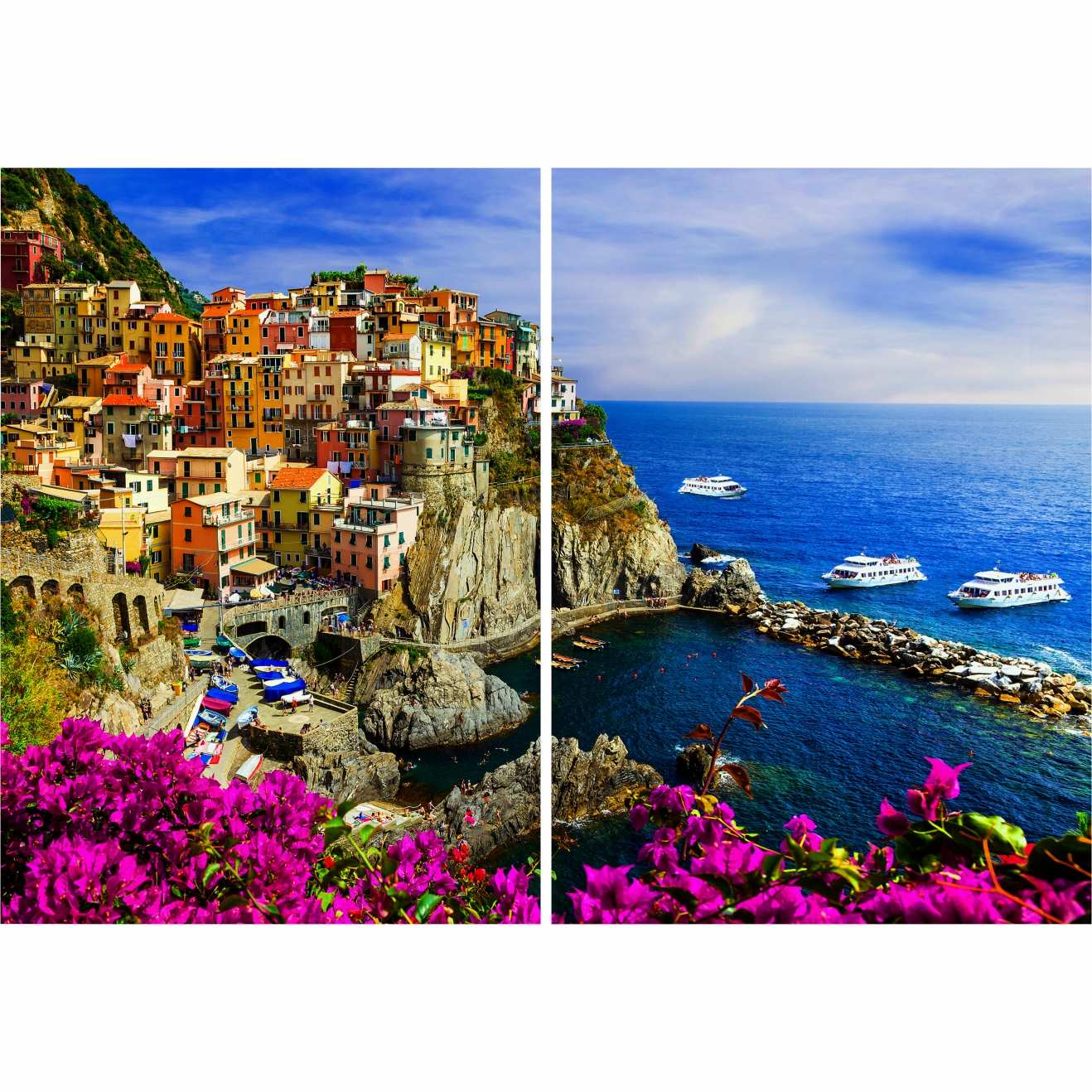 Ripley - CUADRO DECORATIVO PAISAJE DIP'CINQUE TERRE ITALIA'