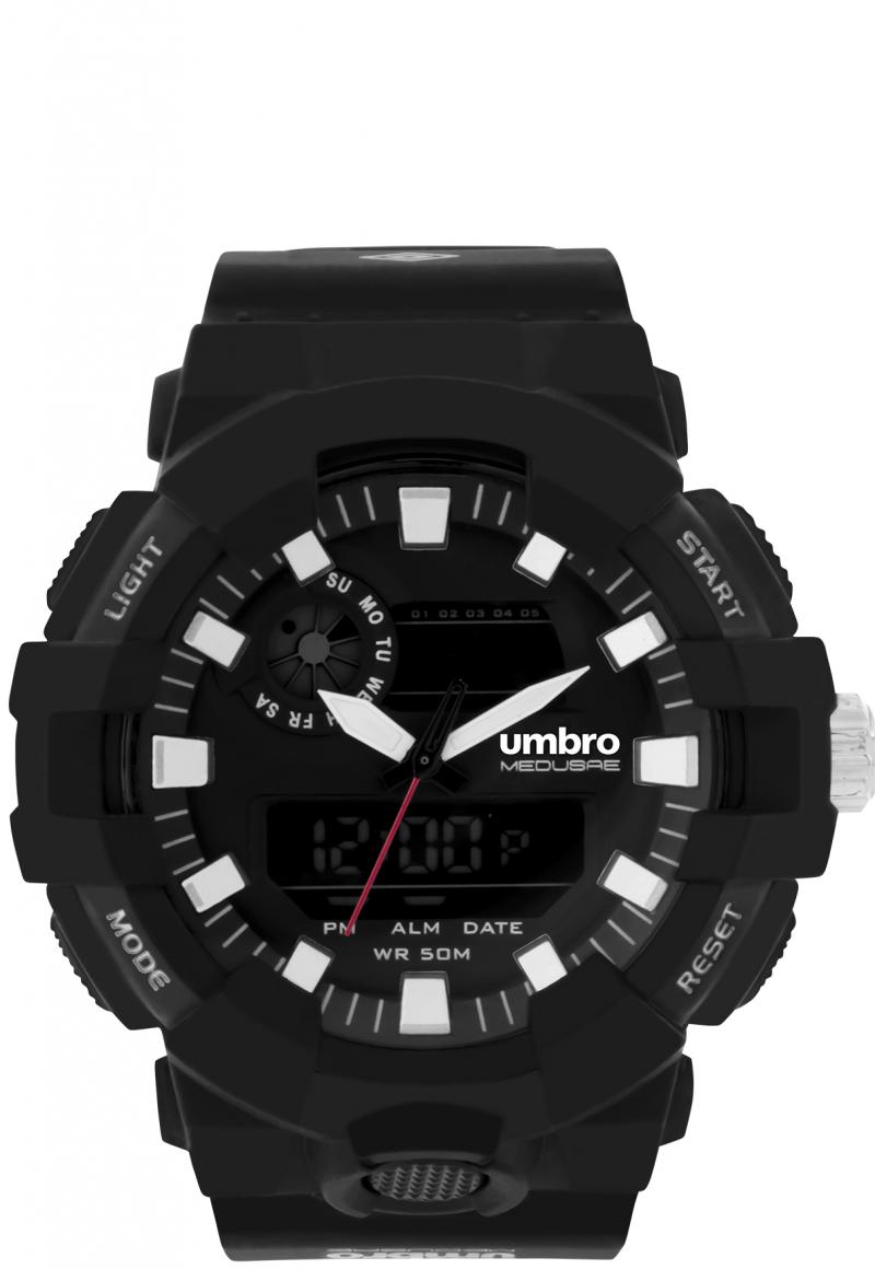 RELOJ DUAL NEGRO UMBRO