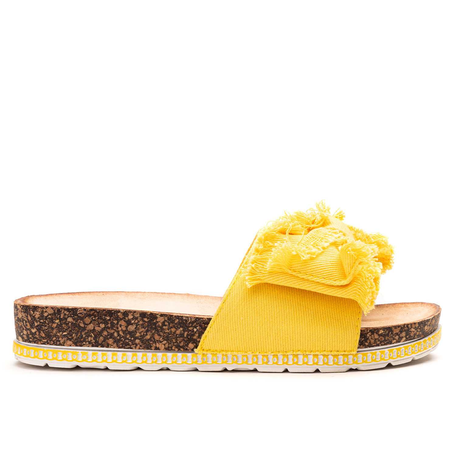 Ripley - SANDALIA MUJER LAZO EN COLOR AMARILLO CHANCLETA