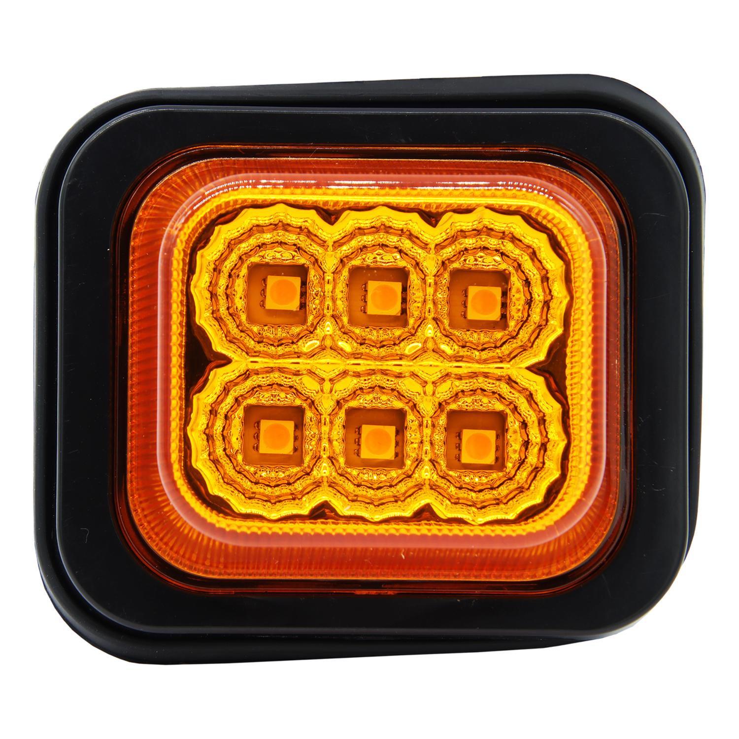 FAROL LATERAL 6LED 12/24V AMBAR