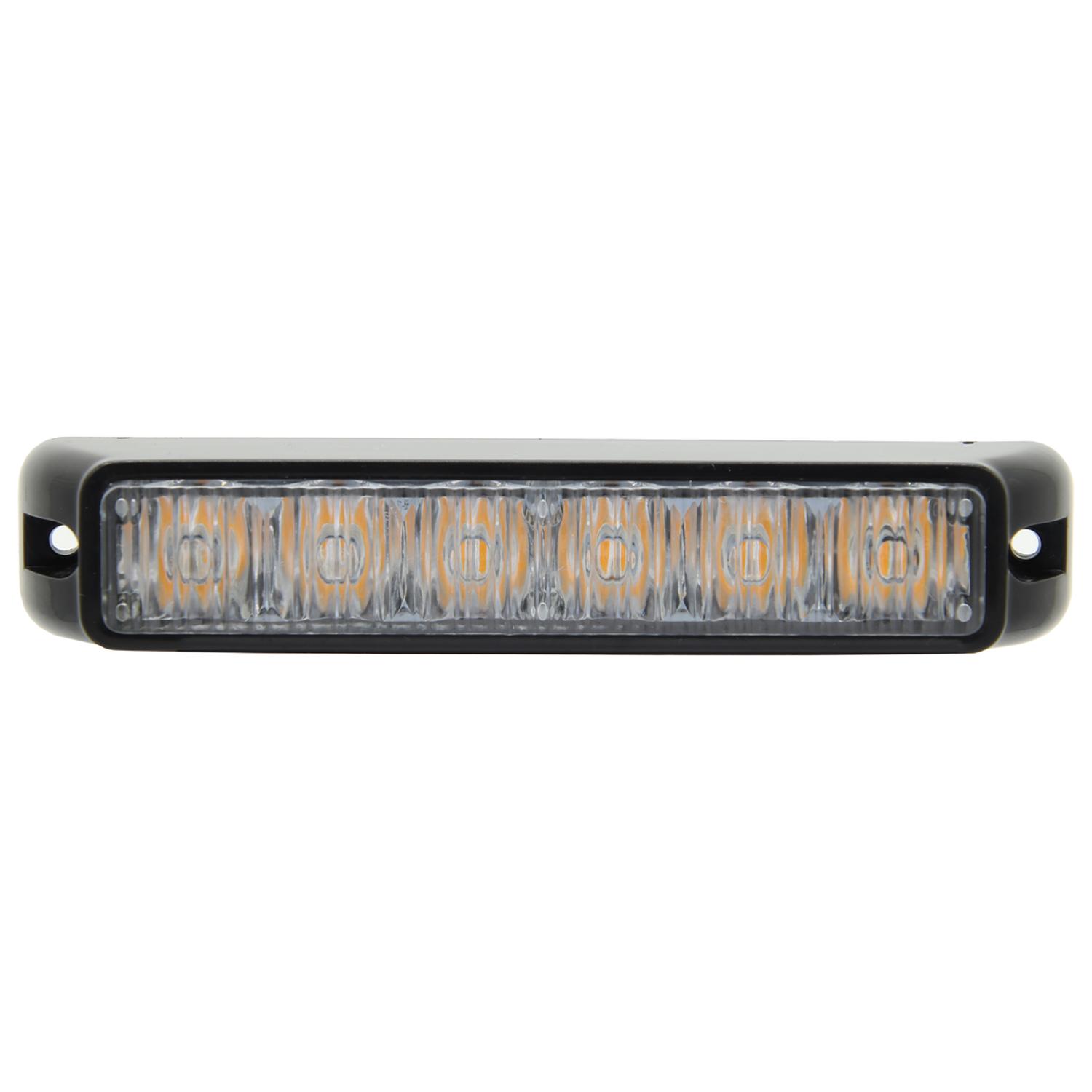 FAROL DESTELLANTE 6LED AMBAR 12/24V CON INTERRUPTOR