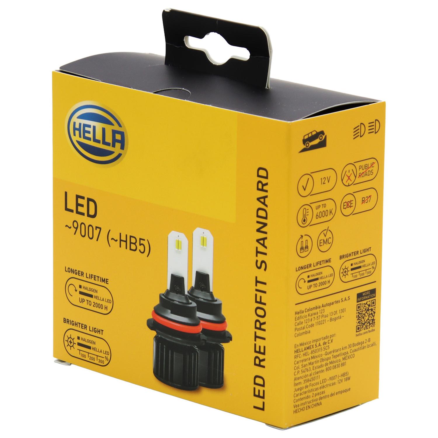 AMPOLLETA LED 9007 12/24V RETROFIT STD 12/24V 18W 1900LM 6000K (PAR)