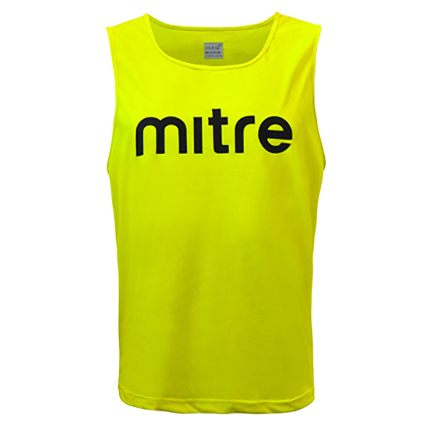 PETO DE ENTRENAMIENTO INFANTIL MITRE EN COLOR AMARILLO FLUOR